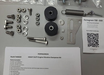 Dampener Kit Complete (for all Triumph models) Motor Mount – PermaGreen®